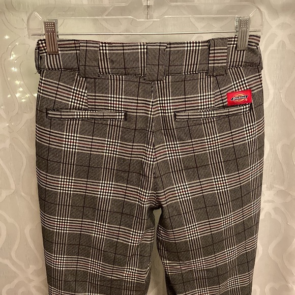 Dickies | Pants & Jumpsuits | Womens Dickies Glen Plaid Cuffed Crop ...